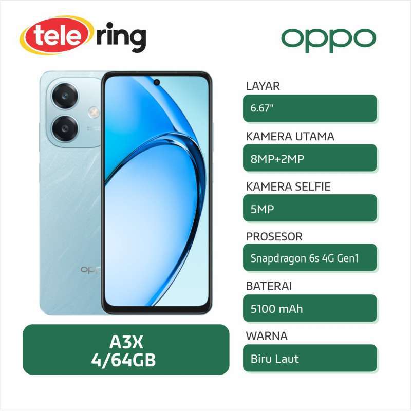 Jual Hp OPPO Cph2641 A3x 4/64gb Di Seller Telering Official Store ...
