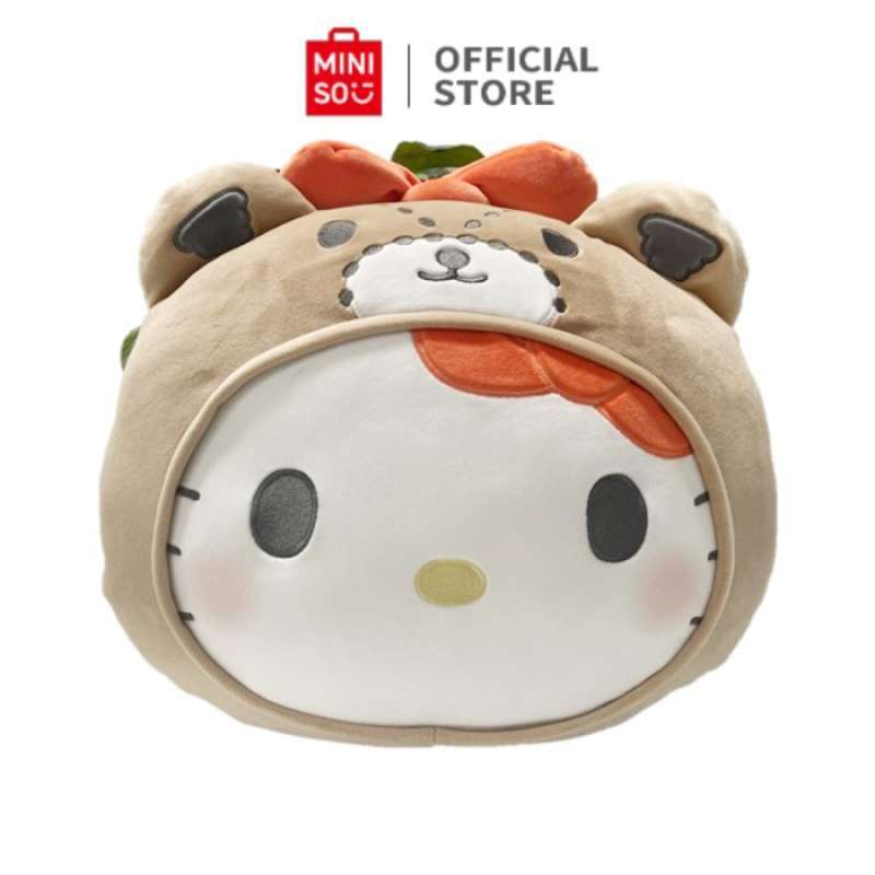 Promo Miniso Sanrio Character Head-shape Pillow Cinnamoroll Kuromi My Melody - Hello Kitty ...