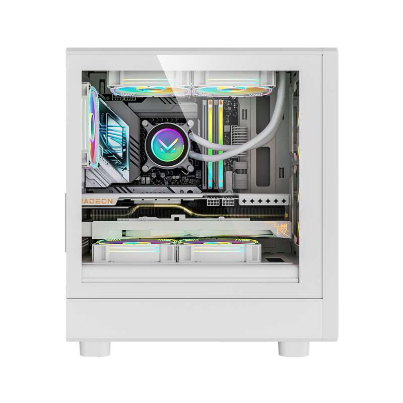 Jual Fpmax Air Mesh G2 Black & White + 3x Frgb Fan | Pc Casing M-atx ...
