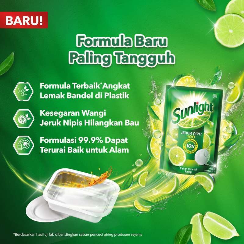 Promo Sunlight Sabun Cuci Piring Cair Refill Jeruk Nipis [635 Gr] Free Indomie Goreng Diskon 29% ...
