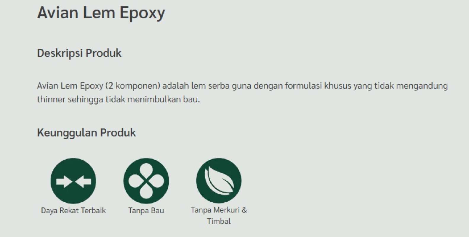 Jual Lem Epoxy Non Sag Avian 3.2 Kg Set 2 Komponen Kayu Besi Logam Kaca ...