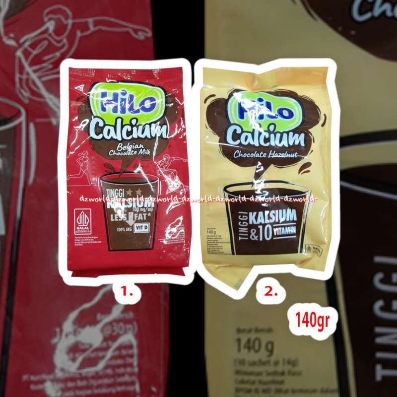 Promo Hilo 4sachet Calcium Belgian Chocolate Milk Vanilla Susu Hailo 4 ...