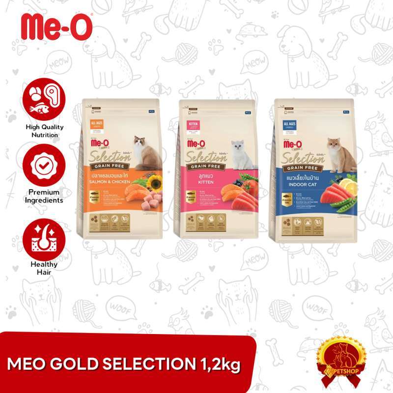 Promo Makanan Kucing Meo Gold Selection Adult Kitten Cat Food 1.2 Kg ...