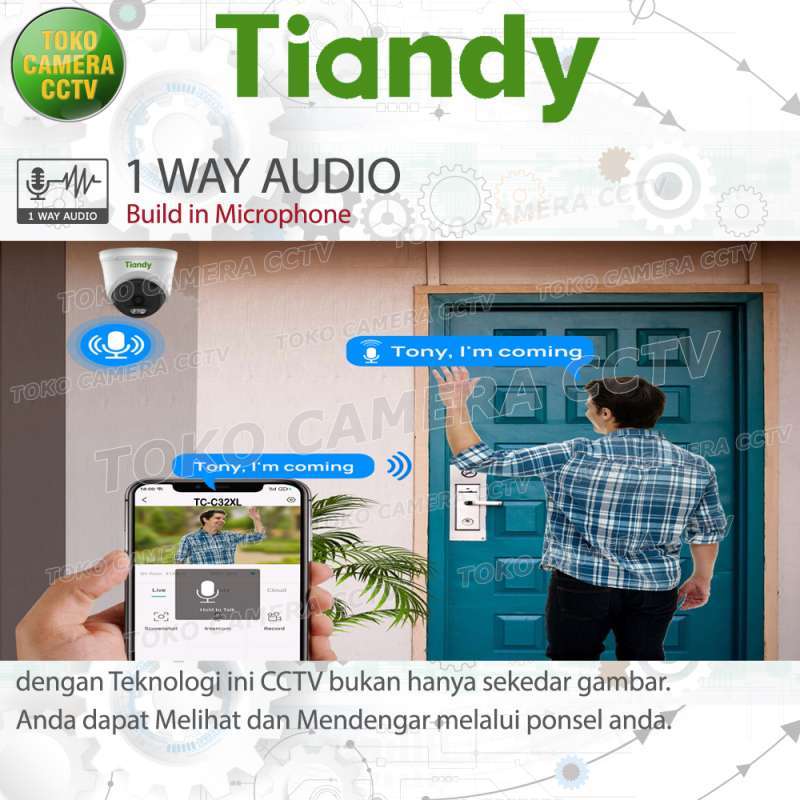Jual Paket Cctv Ip Camera Tiandy 4mp Audio 10 Channel 6 Kamera ...