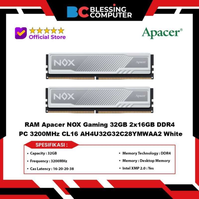 Daftar Harga Apacer Ddr4 Nox 3200 Mhz 16 Gb 🔥 Original And Spesifikasi