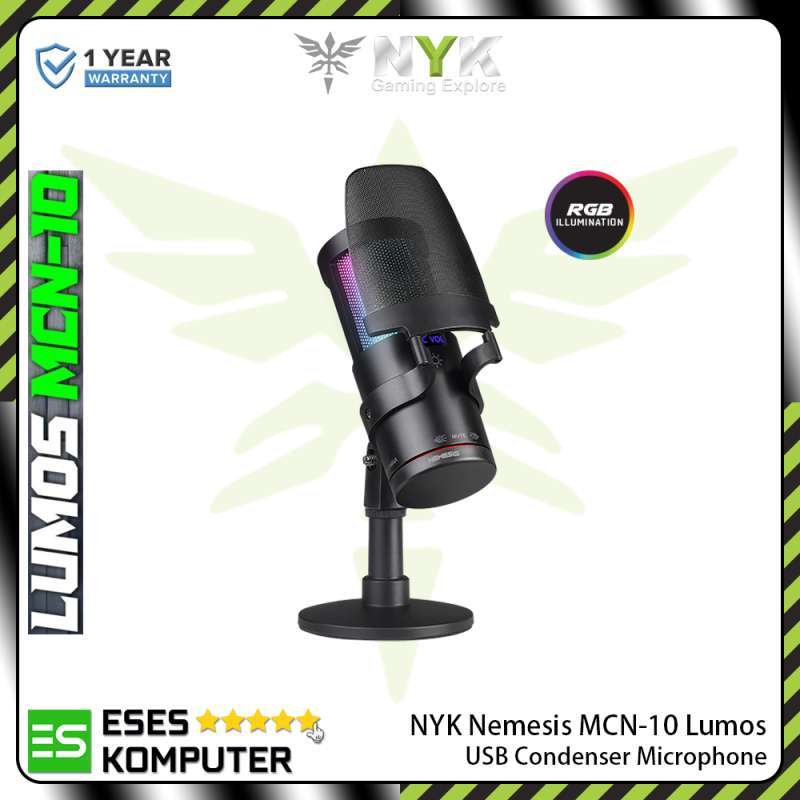 Jual Microphone Nyk Nemesis Mcn-10 Mcn10 Lumos Rgb | Usb Condenser Mic ...