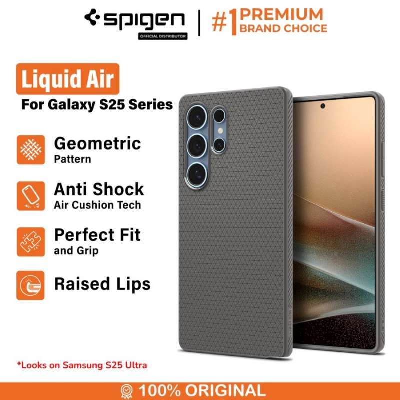 Promo Case Samsung Galaxy S25 Ultra Plus Spigen Liquid Air Slim Anti Shock Crack Cover Softcase ...