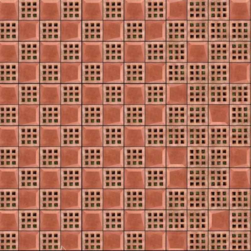 Jual Jual Roster Beton Minimalis Motif Kombinasi Warna Merah Bata Di ...