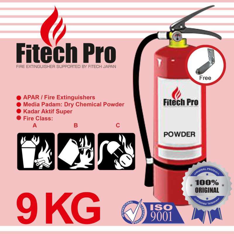 Jual Alat Pemadam Api Ringan Merk Fitech-pro Tabung Ukuran 9 Kg Di ...