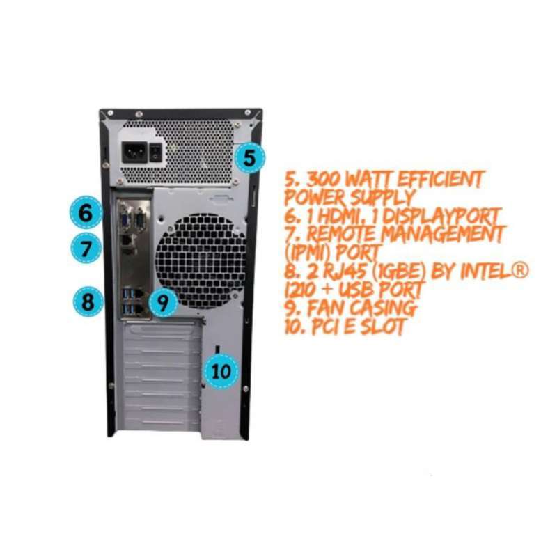 Jual Pc Server Zoan St161-z3-pi5 Intel Xeon E 2300 Processor 8 Core 8gb ...