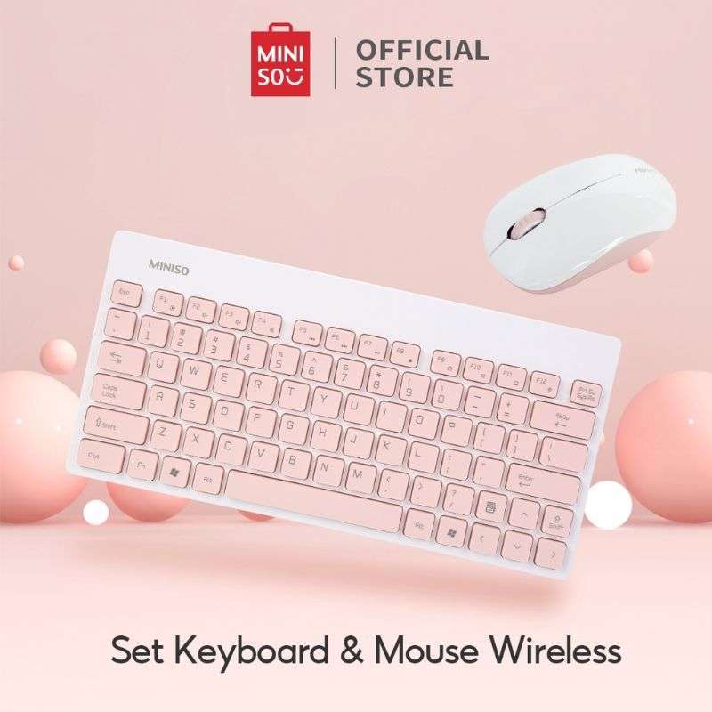 Promo Miniso Set Mouse Dan Keyboard Nirkabel Komputer Laptop Set ...