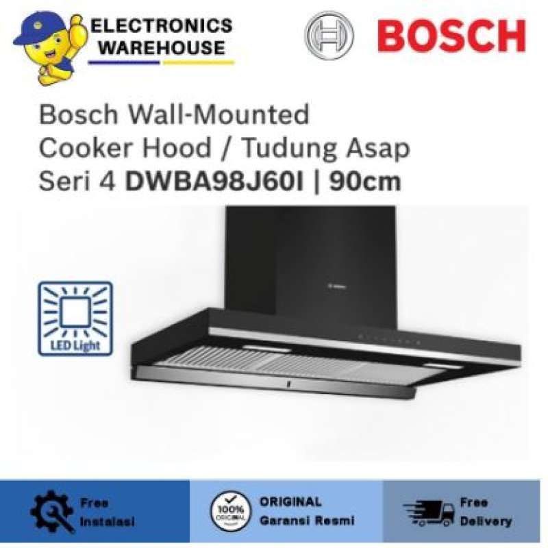 Jual Bosch Dwba98j60i Wall-mounted Cooker Hood / Tudung Asap Seri 4 ...