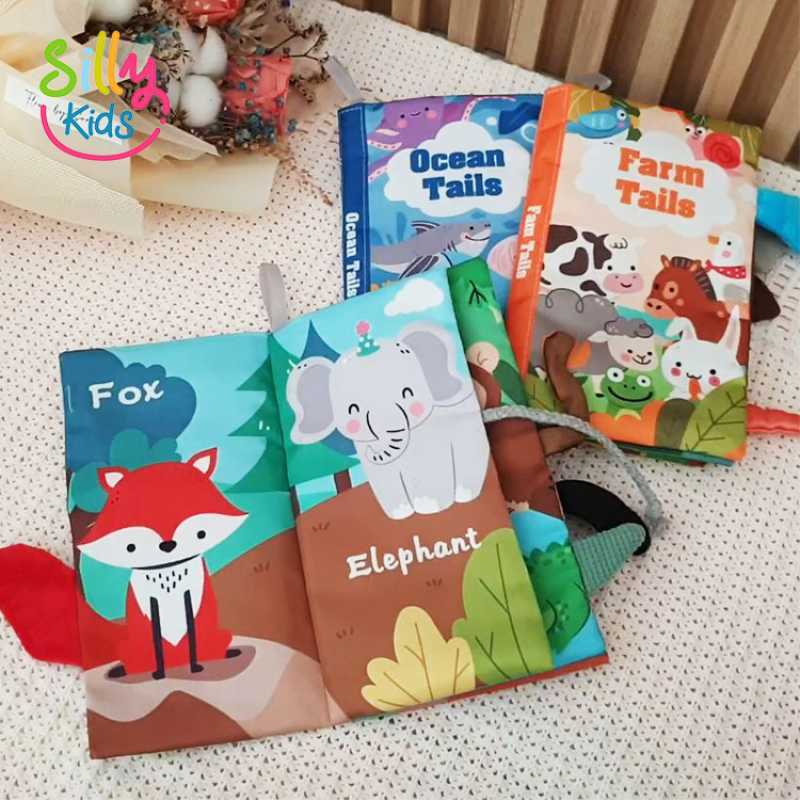 Promo Buku Kain Edukasi Bayi - Soft Cloth Book Mainan Bayi 0-6 Bulan ...