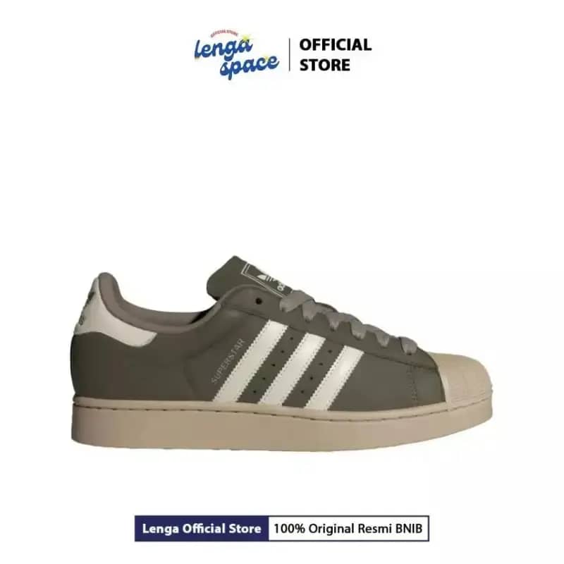 Jual Sepatu Sneakers Pria Superstar Ii - Olive Strata (ih9315) Original ...