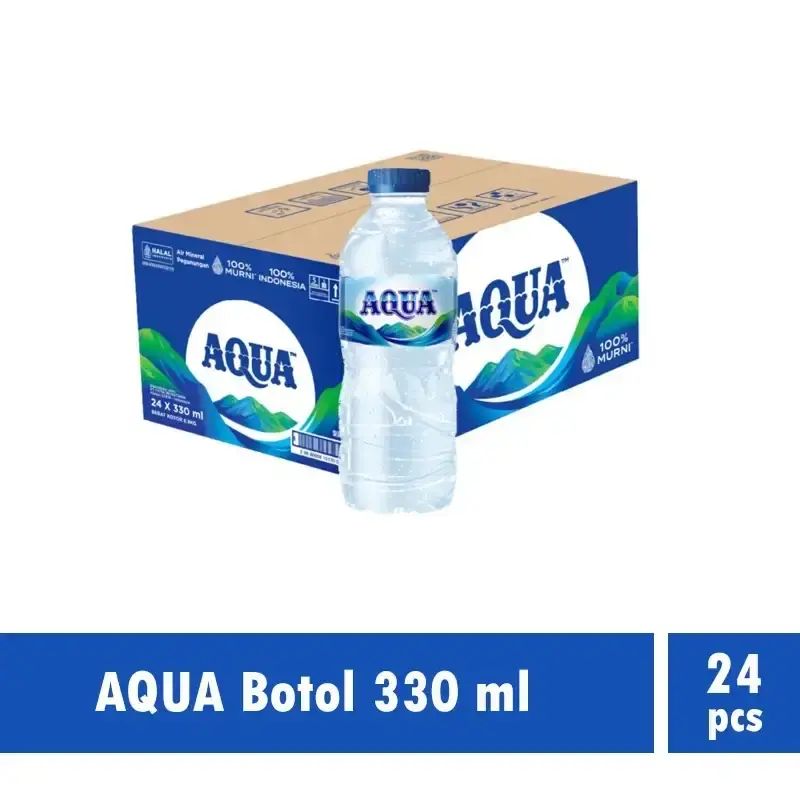 Promo Aqua Air Mineral Dus 330ml 600ml 1500ml Gelas 200ml Cube 220ml (1 ...