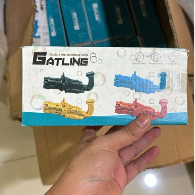 Jual Bubble Gun Gatling Otomatis Electric Pistol Bubbel Di Seller Jw ...