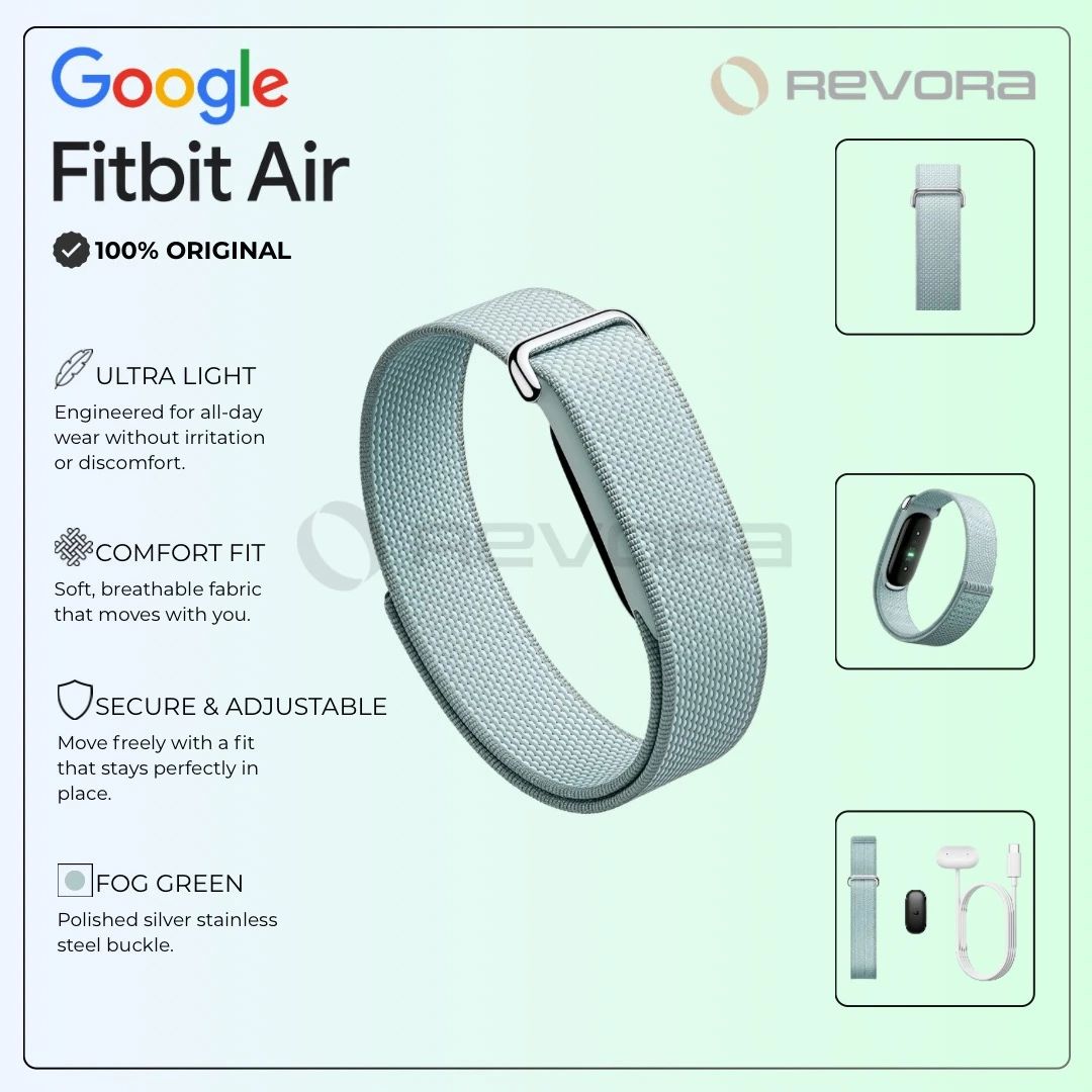 Jual Google Fitbit Air Fog Band Health And Fitness Wearable, 24/7 ...