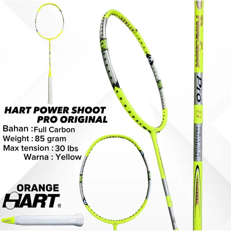 Promo Sn - [ Original ] Raket Badminton Hart Power Shoot Pro 30 Lbs 100 ...