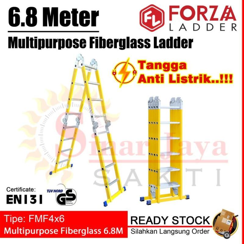 Jual Tangga Lipat Fiberglass Multipurpose 6.8 Meter Forza 6,8 M Fiber ...