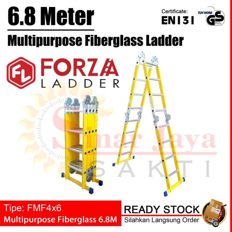 Jual Tangga Lipat Fiberglass Multipurpose 6.8 Meter Forza 6,8 M Fiber ...