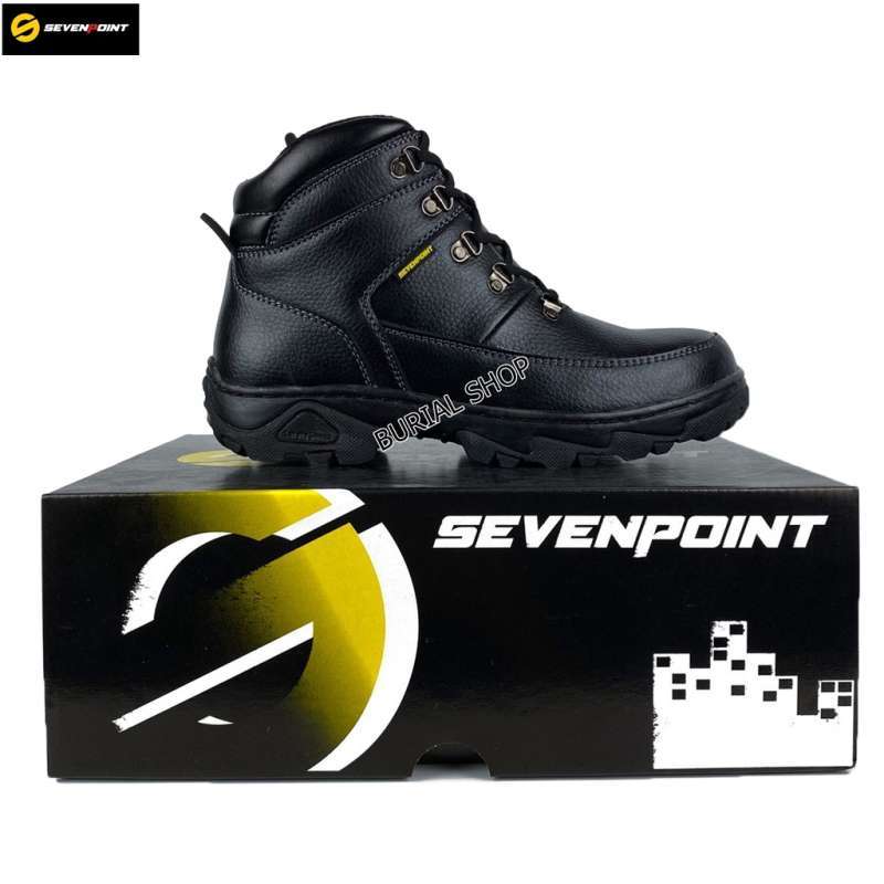 Jual Sepatu Safety Boots Pria Wanita Original Sevenpoint Ujung Besi ...