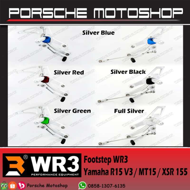 Jual Footstep Racing Wr3 V-Series Yamaha R15 V3 / Mt15 / Xsr 155 ...