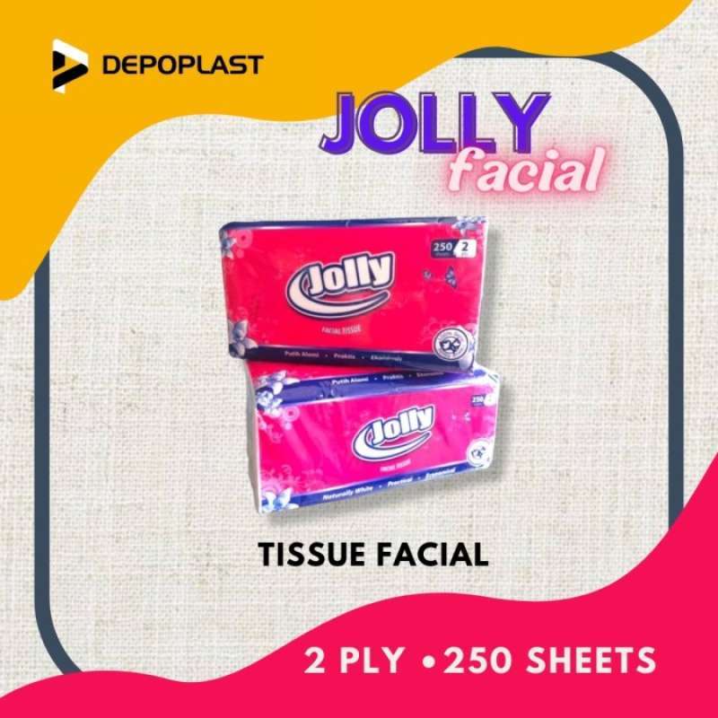 Promo Tissue Facial Jolly 250 Sheets 2 Ply (1 Ball/48 Pack) Diskon 23% ...