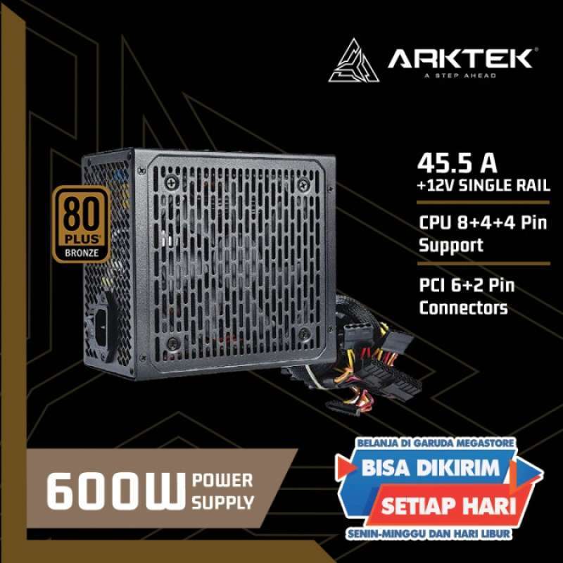 Promo Psu 600w 80 Plus Bronze Arktek Psu 600w Diskon 23% Di Seller ...
