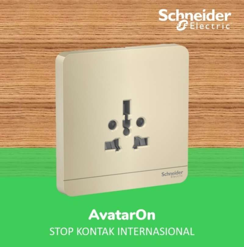 Promo SCHNEIDER AVATARON INTERNATIONAL SOCKET WINE GOLD E83426TS_WG ...