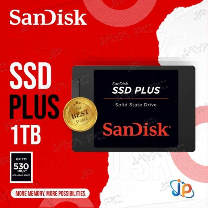 Promo Sandisk SSD Plus 1TB Sata 3 - Sandisk SSD 1 TB 2.5 Diskon 23% di Seller Tikno Store ...