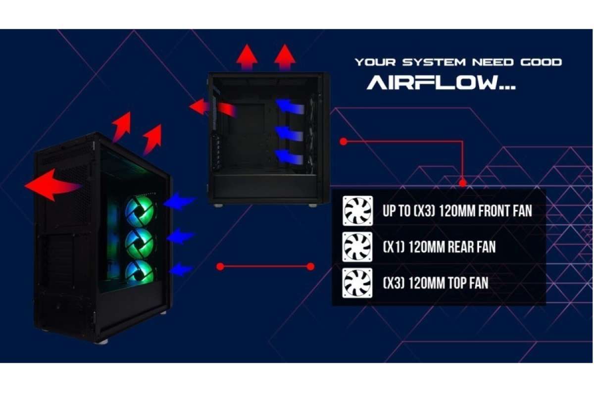 Jual Cube Gaming Stalla White - Atx - Left Side Glass Door - Dust ...