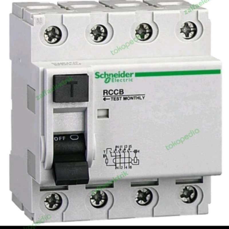 Jual ELCB RCCB SCHNEIDER ID 4P 100A 300MA ORIGINAL di Seller Listrica ...