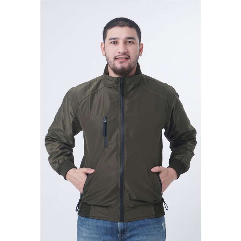 Jual Jaket Parasut Pria Jaket Motor Pria Ghost Hijau Army di Seller ...
