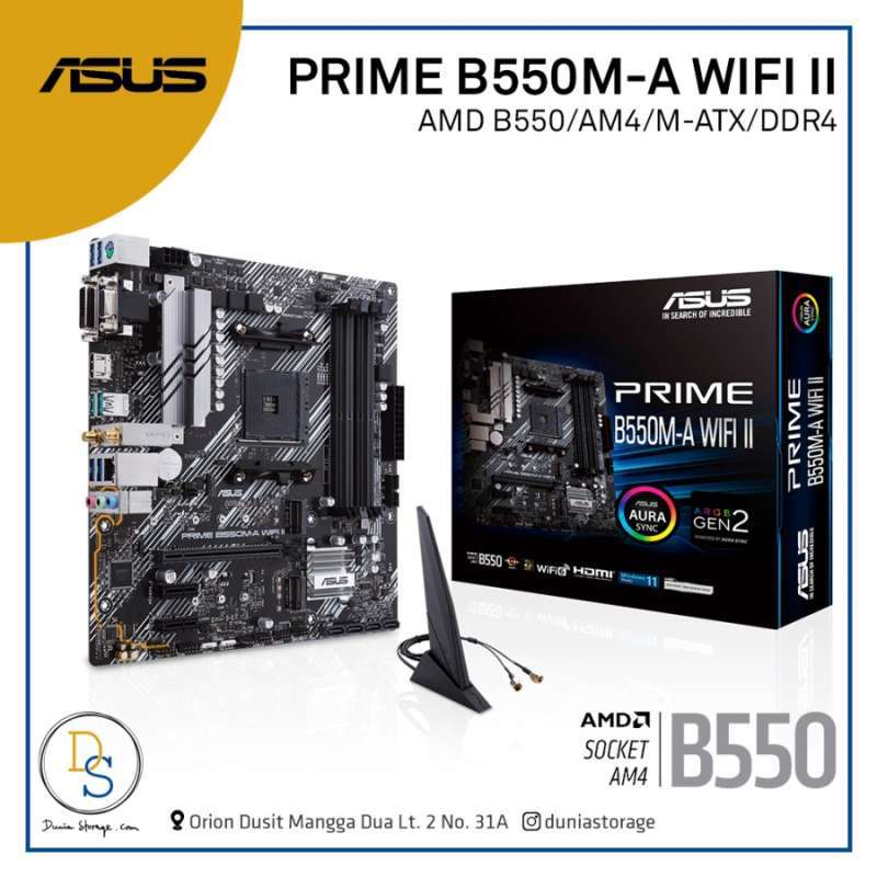 Jual ASUS PRIME B550M-A WIFI II | AMD Ryzen AM4 B550 Micro ATX ...