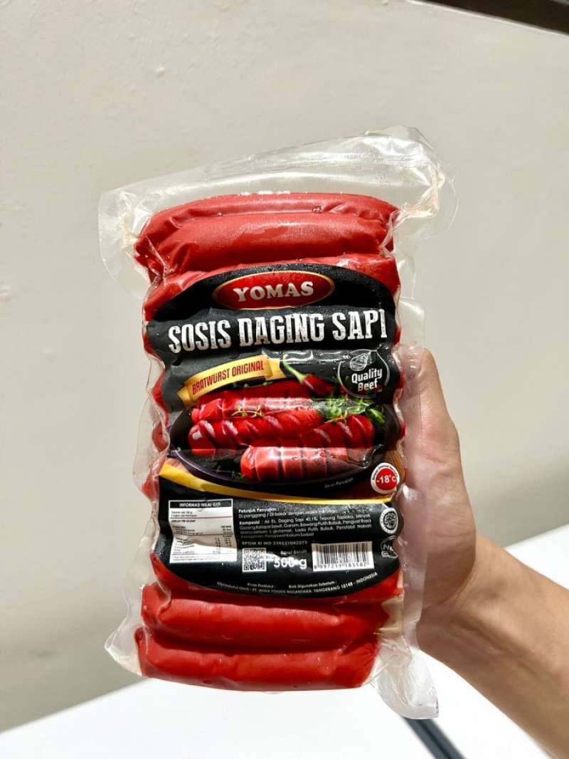 Jual Sosis Sapi Yomas | Sosis Sapi Spesial Bratwurst Original Yomas ...