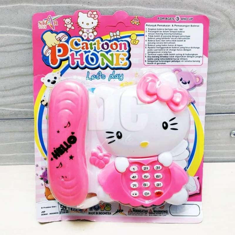 Jual Telepon Hello Kitty|Mainan Telepon Rumah Hello Kitty Dengan Musik ...