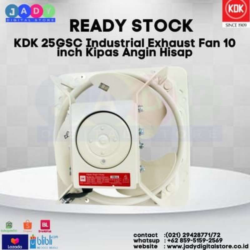 Jual KDK 25GSC Industrial Exhaust Fan 10 inch Kipas Angin Hisap di Seller JADY DIGITAL STORE ...