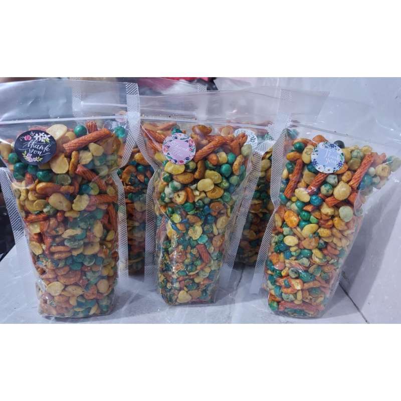 Promo Snack Makanan Camilan Cemilan Kacang Campur Mix Warna Warni