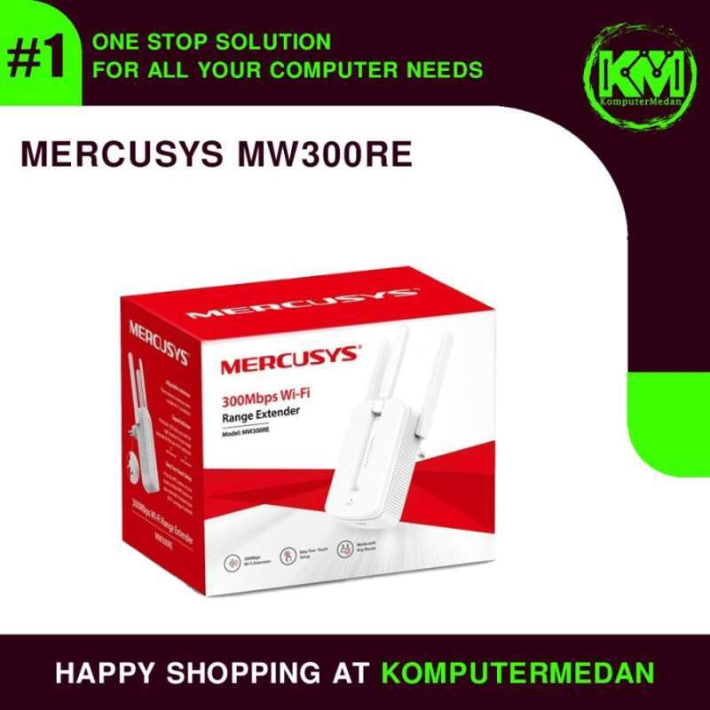 Jual Mercusys MW300RE Wi-Fi Range Extender 300Mbps di Seller ...