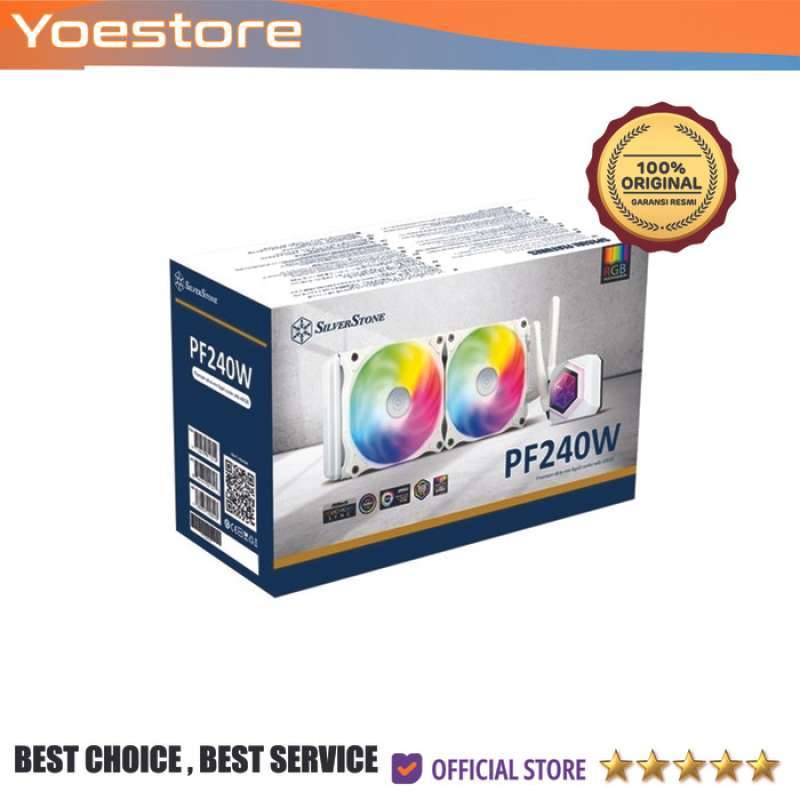 Promo Silverstone PF240-ARGB WHITE 240mm AIO Liquid CPU COOLER Diskon ...