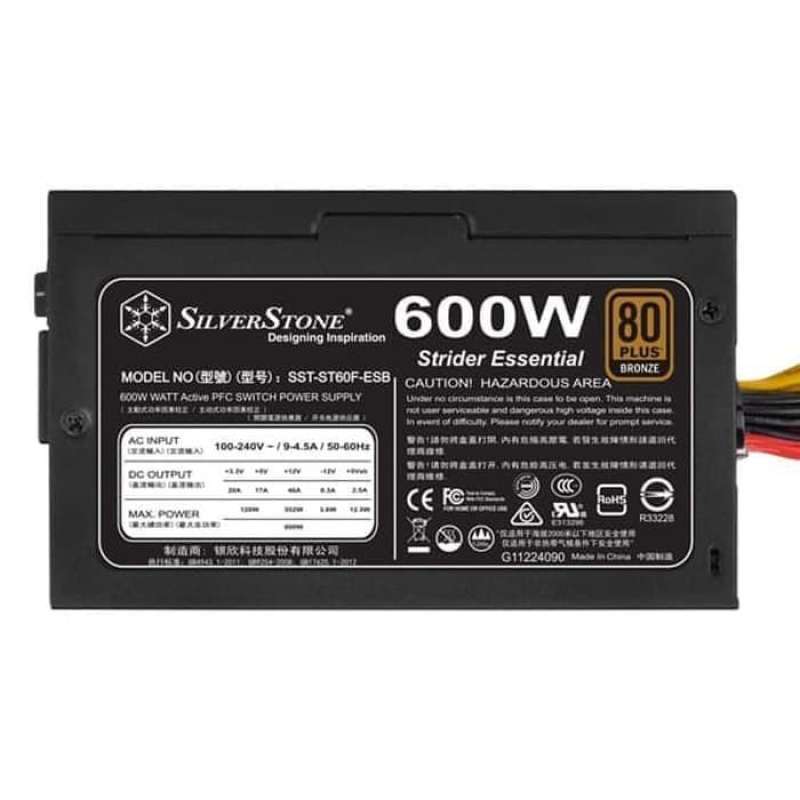 Jual Power Supply Silverstone 600 Watt 80+ White Di Seller ...