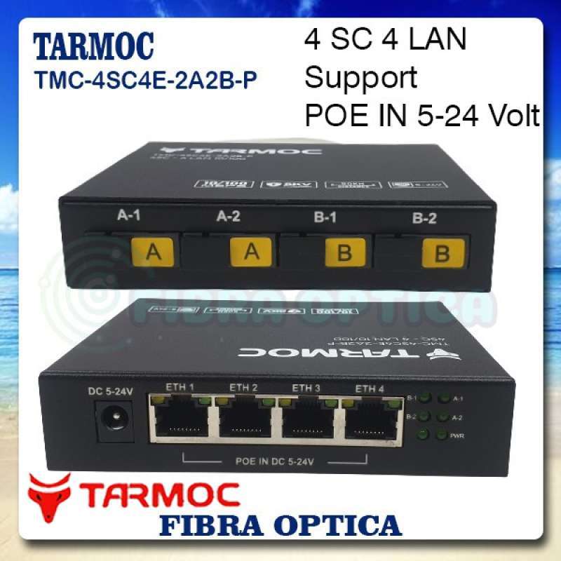 Promo Media Converter 4 Sc 4 Lan | Ethernet Fiber Switch 4 Fo 4 Lan 10/100 Diskon 23% Di Seller ...