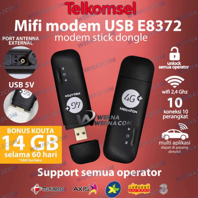 Promo Modem Wifi Usb E8372 Wingle 4g Lte Unlock All Operator Diskon 23% Di Seller Tikno Store ...