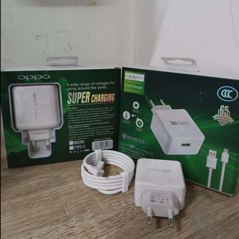 Jual Oppo Power Adapter 65w Super Vooc Micro Usb Di Seller The ...