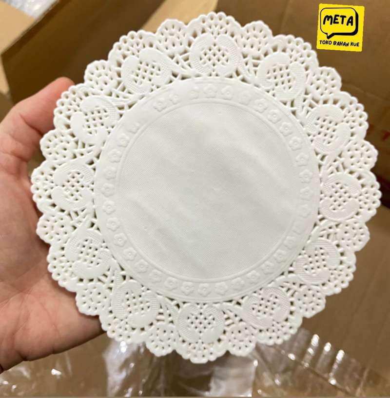 Jual 100lembar Kertas Alas Renda / Kertas Alas Toples Kue Kering Di ...