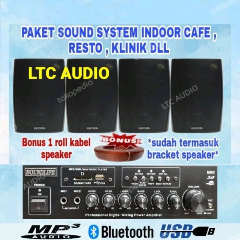Promo PAKET SOUND CAFE , RESTO , KLINIK 4 SPEAKER BMB KG 511 ORIGINAL Diskon 23% di Seller Focus ...