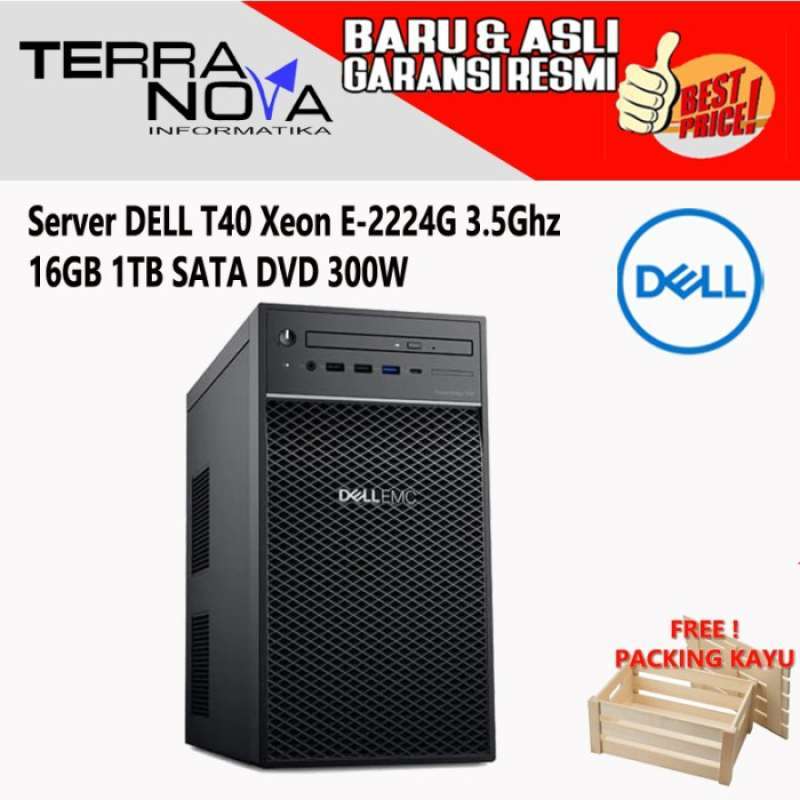 Promo Server DELL powerEdge T40 Xeon E-2224G 16GB 1TB SATA 3.5 DVD 300W Diskon 23% di Seller ...