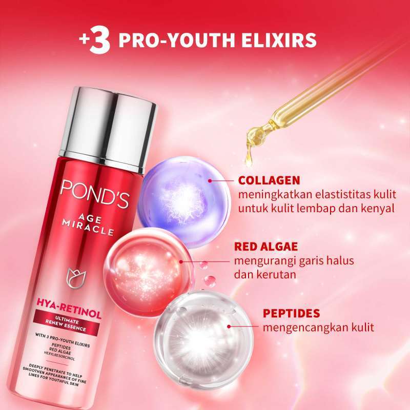 Promo Ponds Age Miracle Retinol Peptide & Collagen Ultimate Renew ...