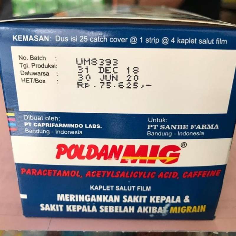 Promo Poldan Mig 25 Strip@ 4 Kaplet Diskon 2% Di Seller Cv. Berdikari ...