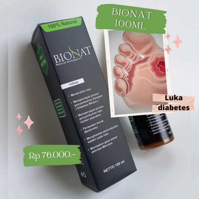 Jual Bionat 100ml untuk mengatasi penyakit pada kulit seperti luka luka ...